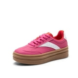 BURUDANI Women’s Platform Sneakers, Lace-Up Walking Tennis Shoes ...