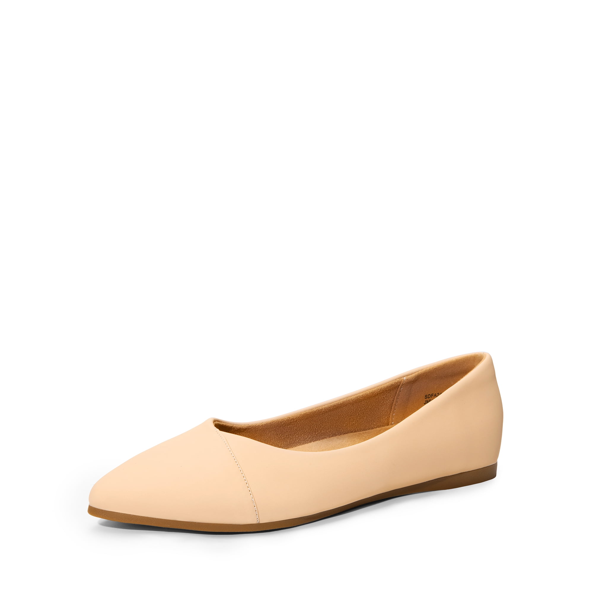 BURUDANI Women's Pointed Toe Ballet Flats, Slip-On Dressy Comfort Flats ...