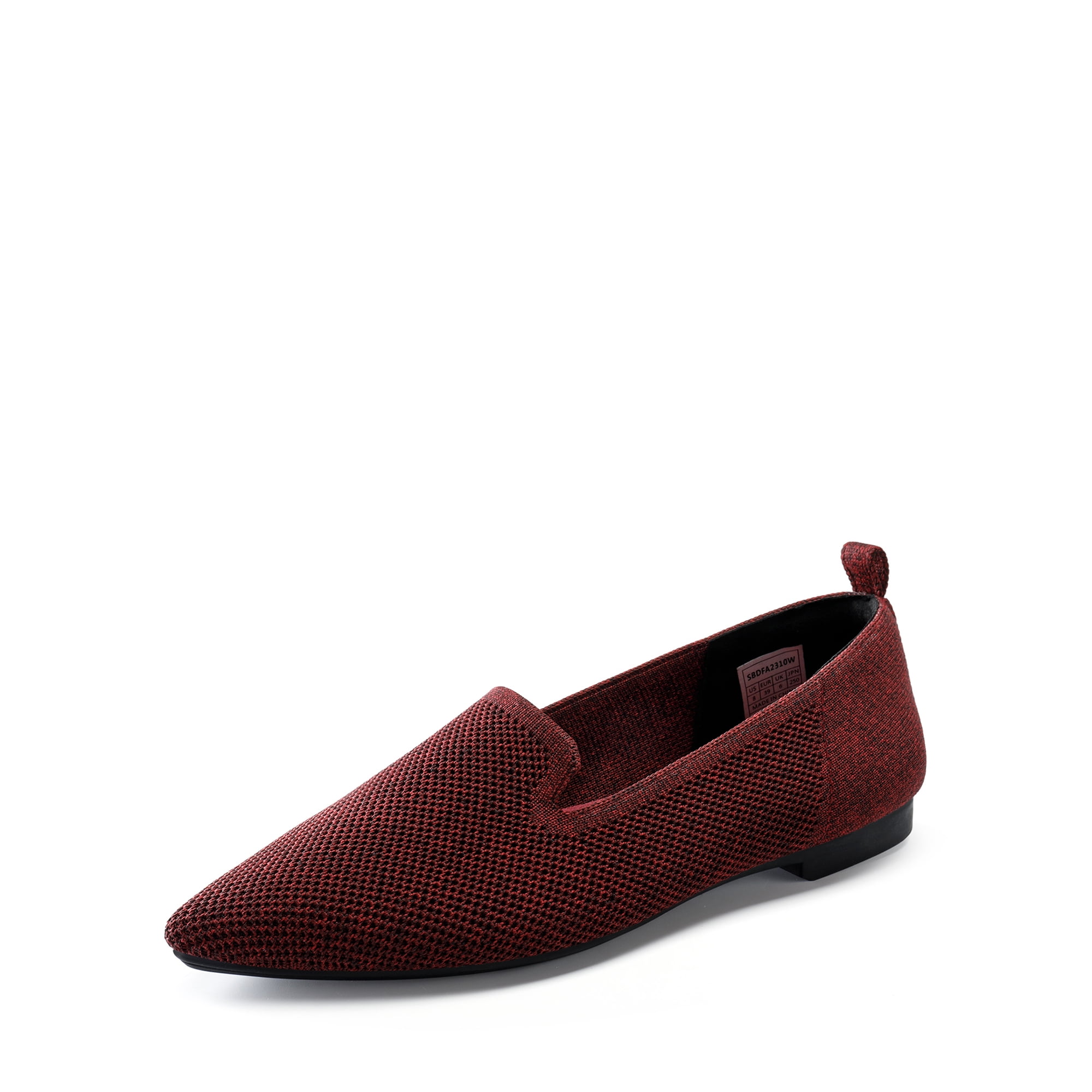BURUDANI Women’s Pointed Toe Slip-On Knit Loafers - Walmart.com