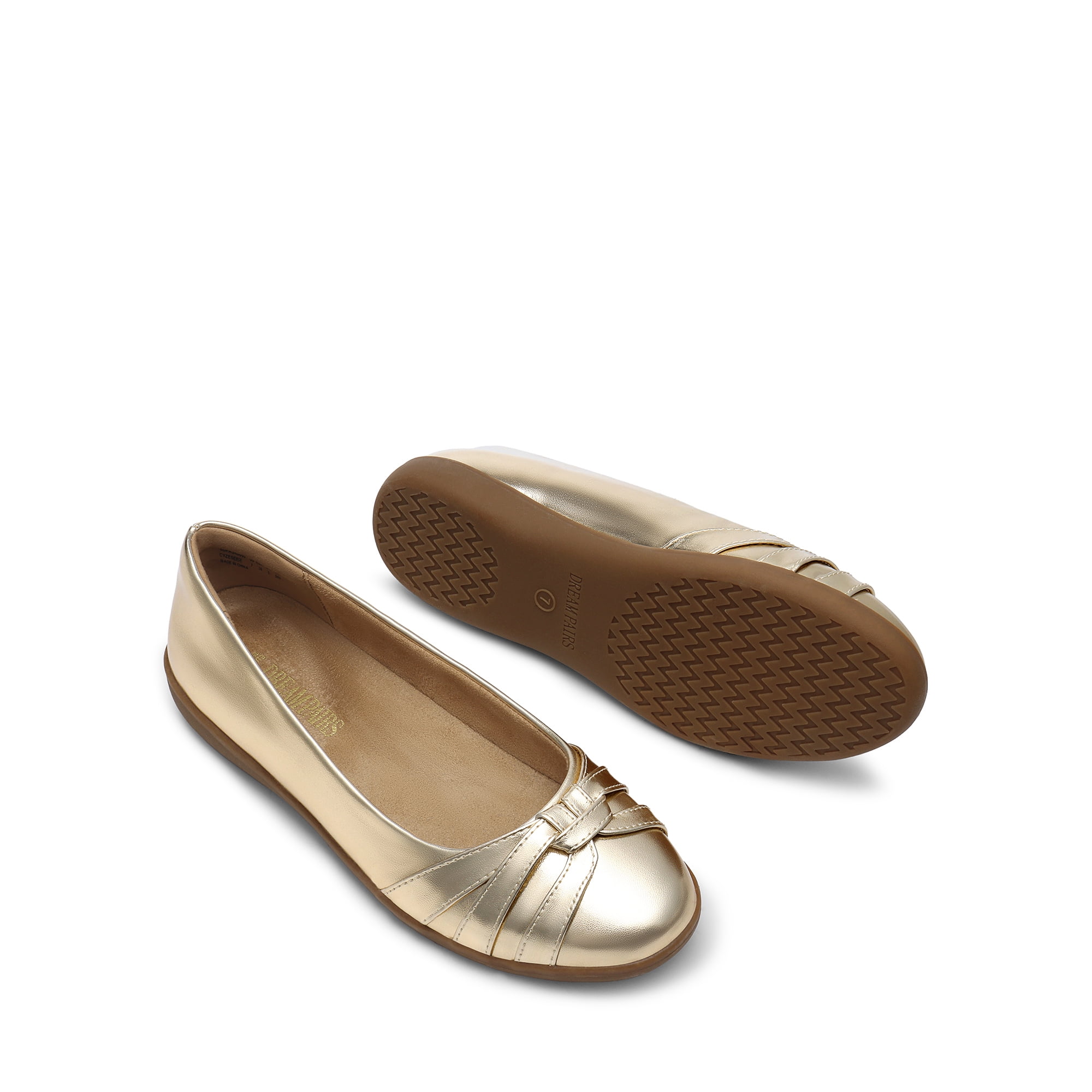 BURUDANI Women’s Round Toe Ballet Flats Slip-On Flat Low Heels Dress ...