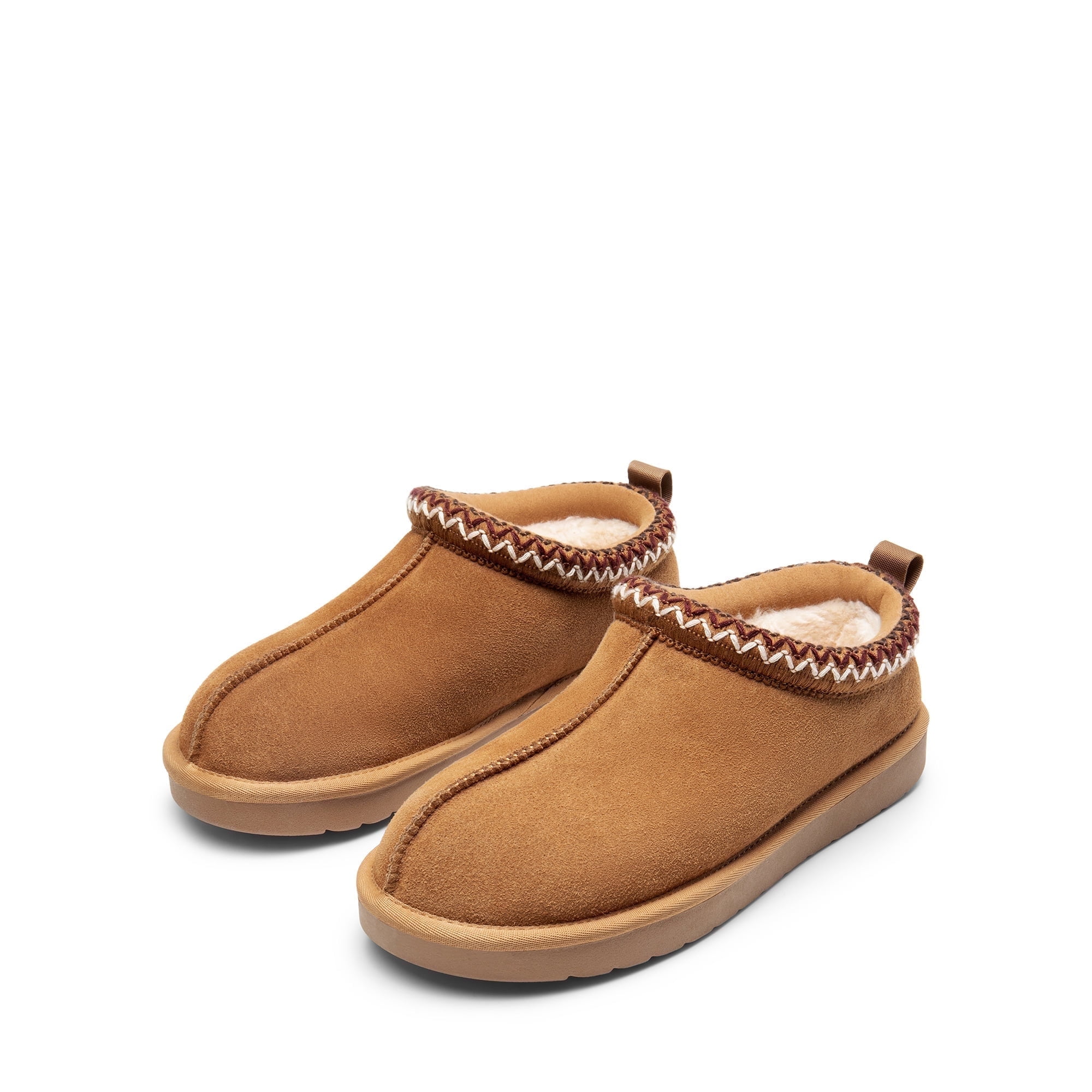 BURUDANI Women's Slip-on Fuzzy Cozy Suede Slippers Winter Warm Shoes ...