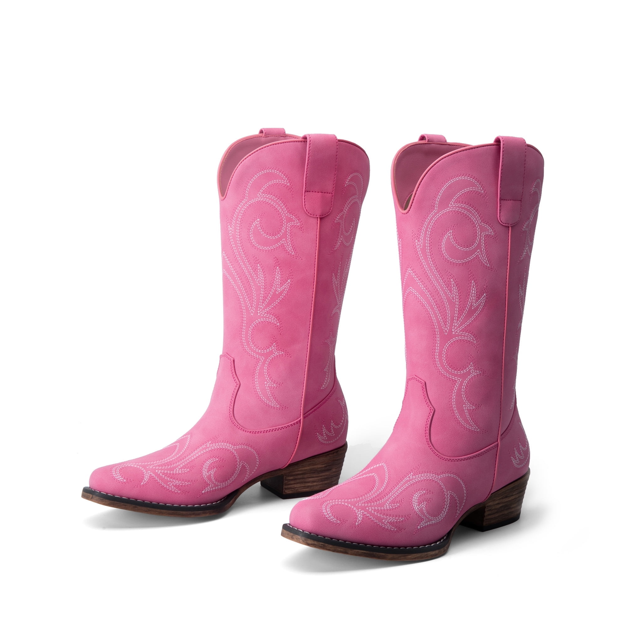 BURUDANI Women’s Western Cowboy Boots, Mid-Calf Cowgirl Boots with ...