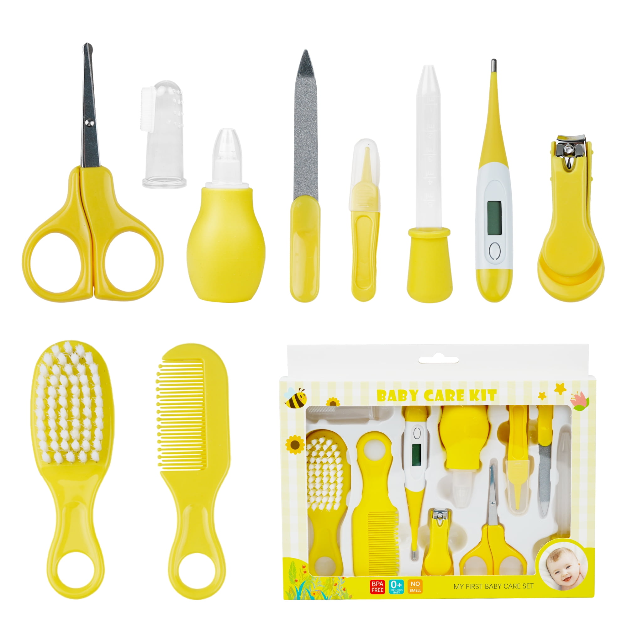 BUSATIA 10 in 1 Baby Healthcare and Grooming Kit,Safety Newborn Nursery ...