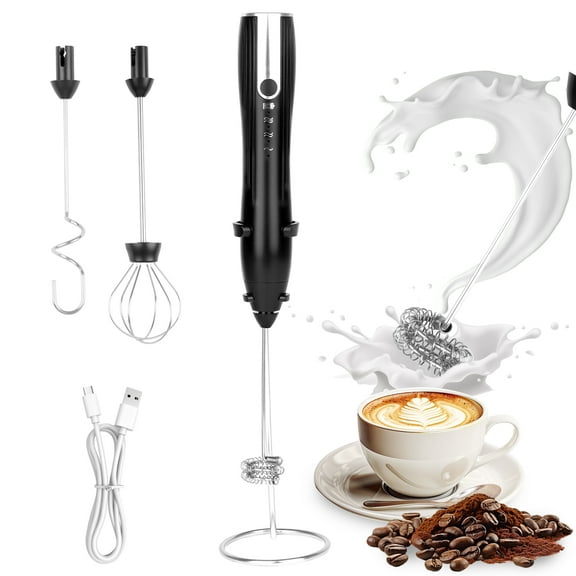 AquaForge Milk frother stick, milk frother electric with 19000 RPM ...