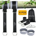 BUSATIA Heavy Duty Tree Swing Hanging Kit (2204 lbs) - 5ft Straps, Lock ...