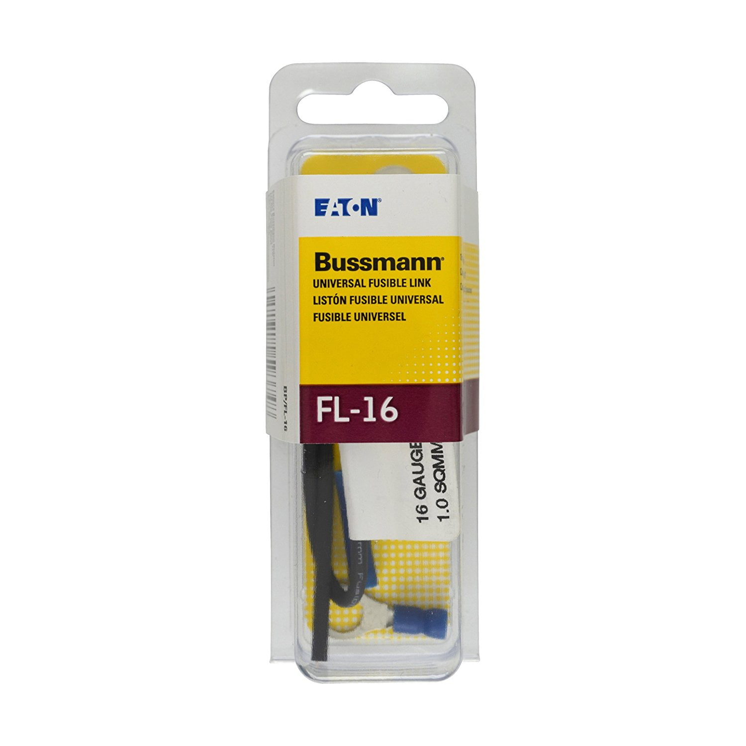 BUSSMANN BP/FL-16 - 16 Gauge (9in) Fusible Link Wire Universal Kit; 1/4 ...