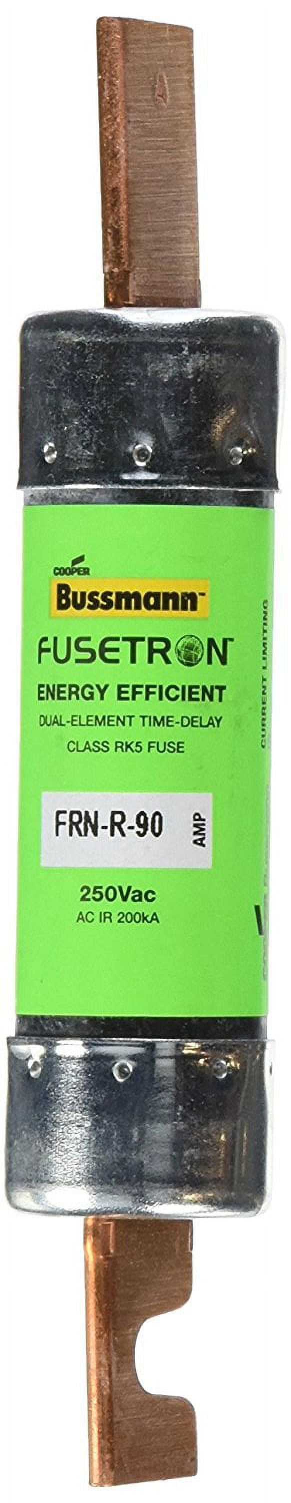 BUSSMANN FRN-R-90 - 90 Amp Fusetron Dual Element Time-Delay Current Limiting Class Rk5 Blade ...
