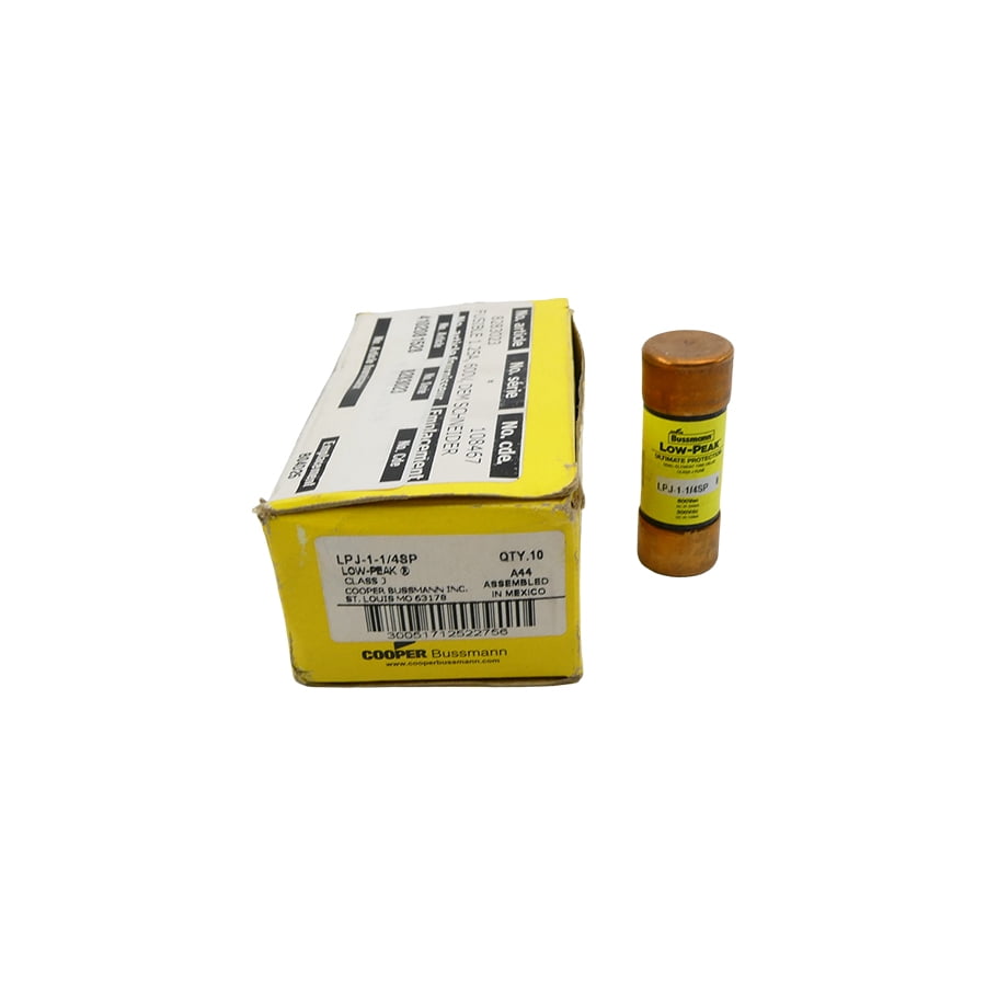 BUSSMANN LPJ-1-1/4SP 600VAC 1-1/4A (PKG OF 6) (YL/YL) NSMP - Walmart.com
