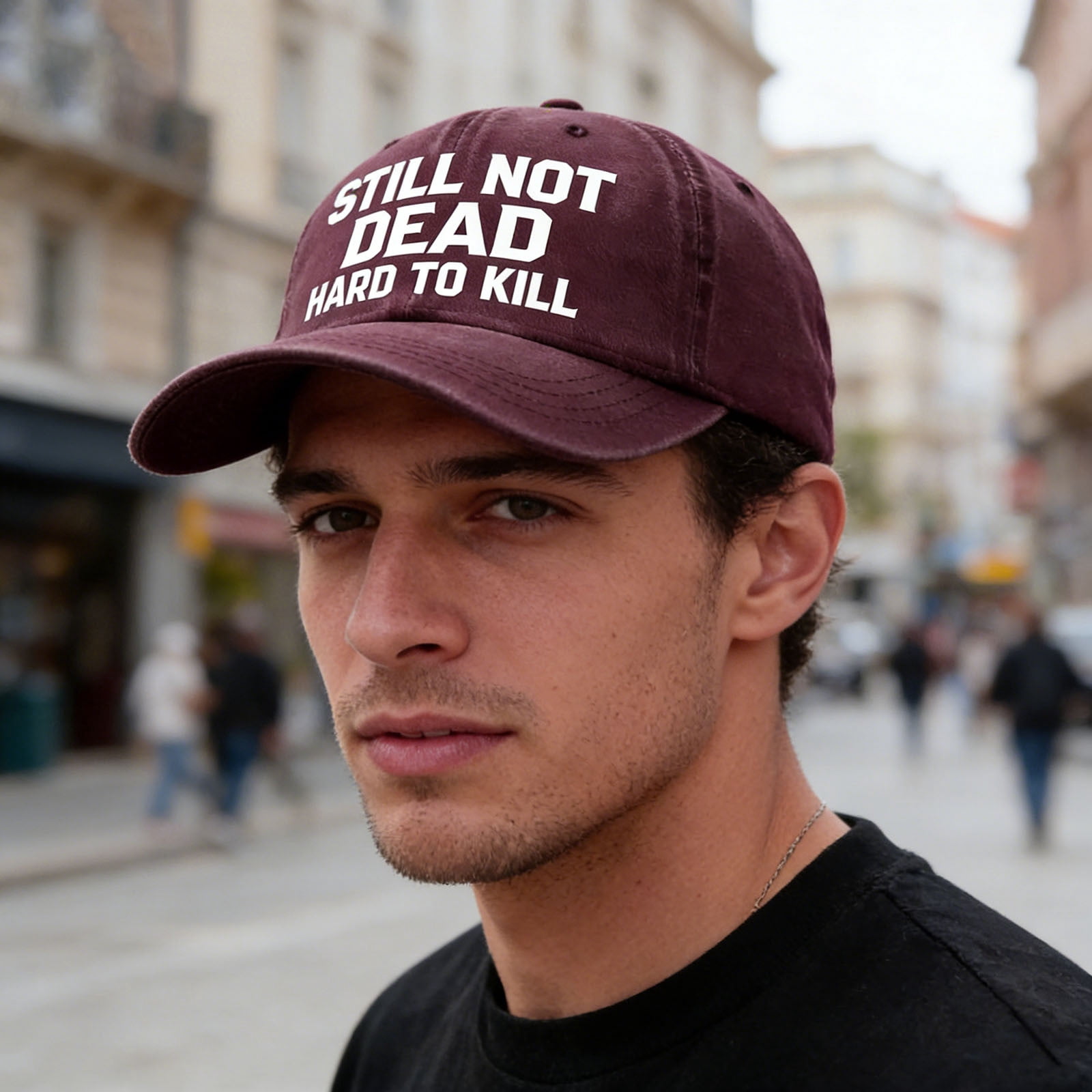 BUTASY Baseball Cap What Is Your Love Song Printed Denim Vintage Cap ...