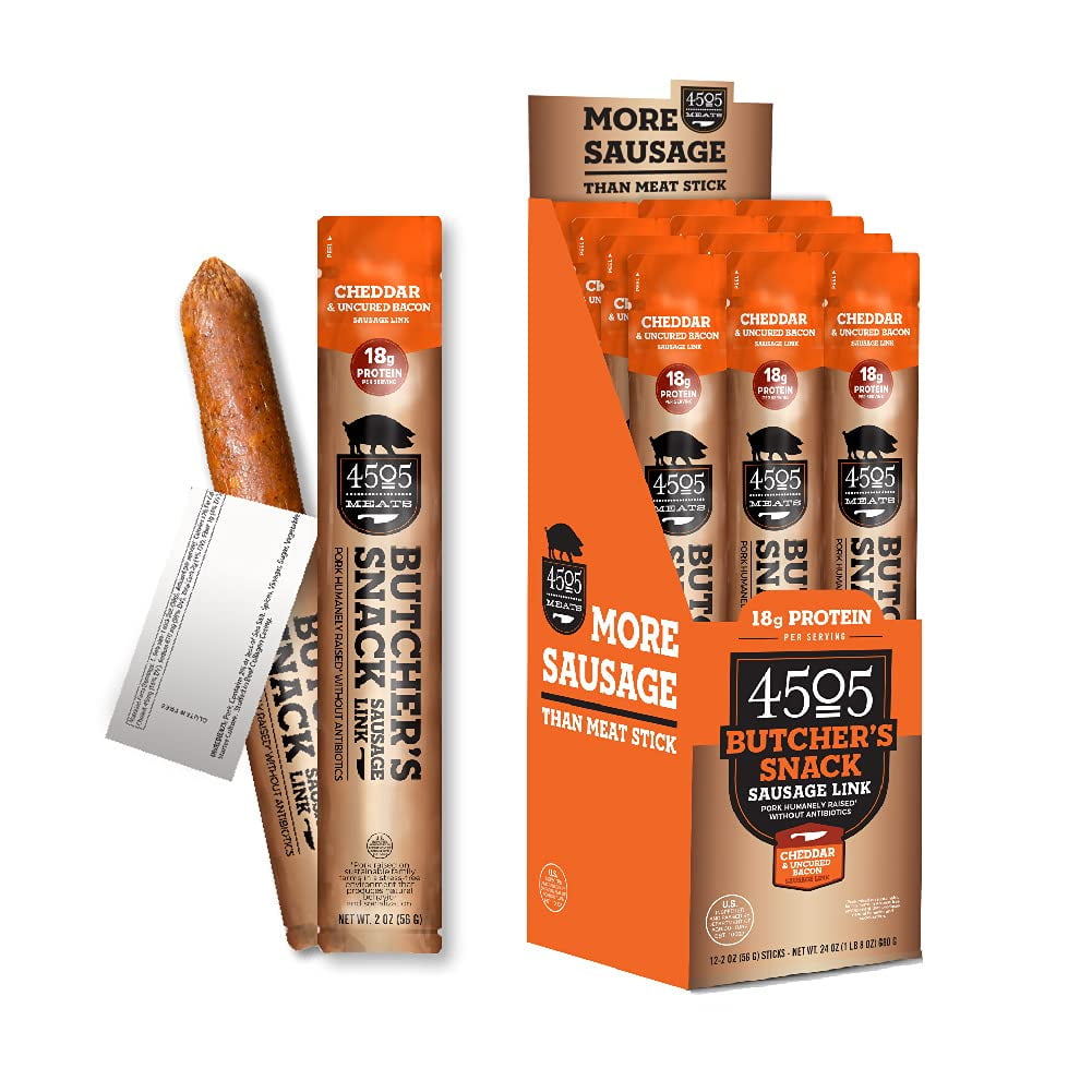 BUTCHER'S SNACK MEATY SAUSAGE LINK Pack of 12 - Walmart.com