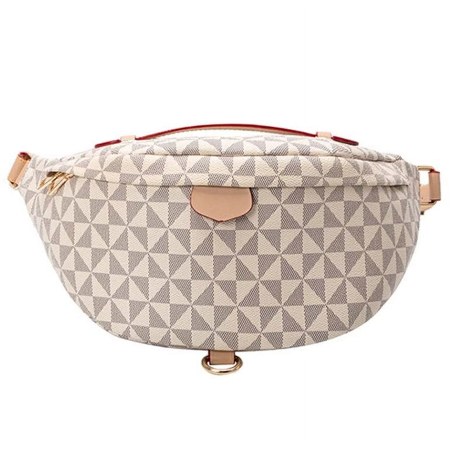 BUTIED Woman Man Fashion Checkered Crossbody Waist Bag Sling Pack Large ...