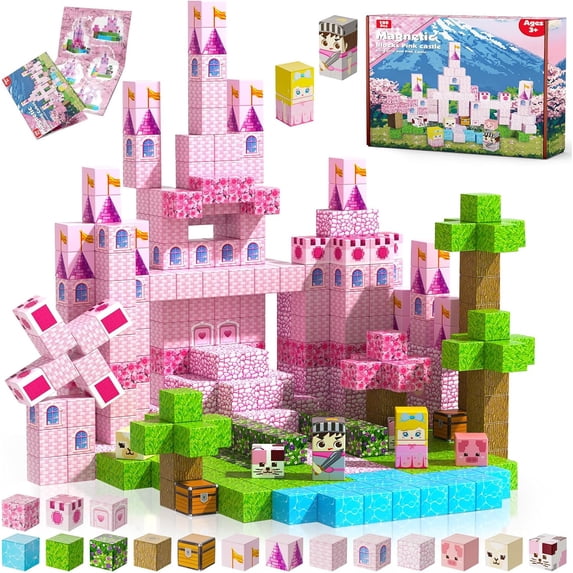 BUTOMKY Magnetic Blocks Building Set - 100PCS STEM Construction Toy for ...