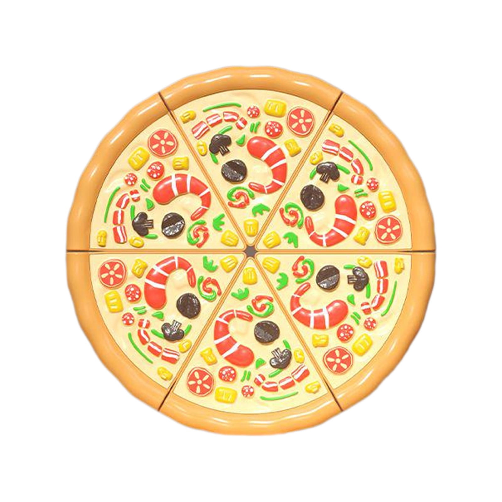 BUTOMKY Kids Pizza Pretend Play Food Set - Realistic Slice & Serve ...