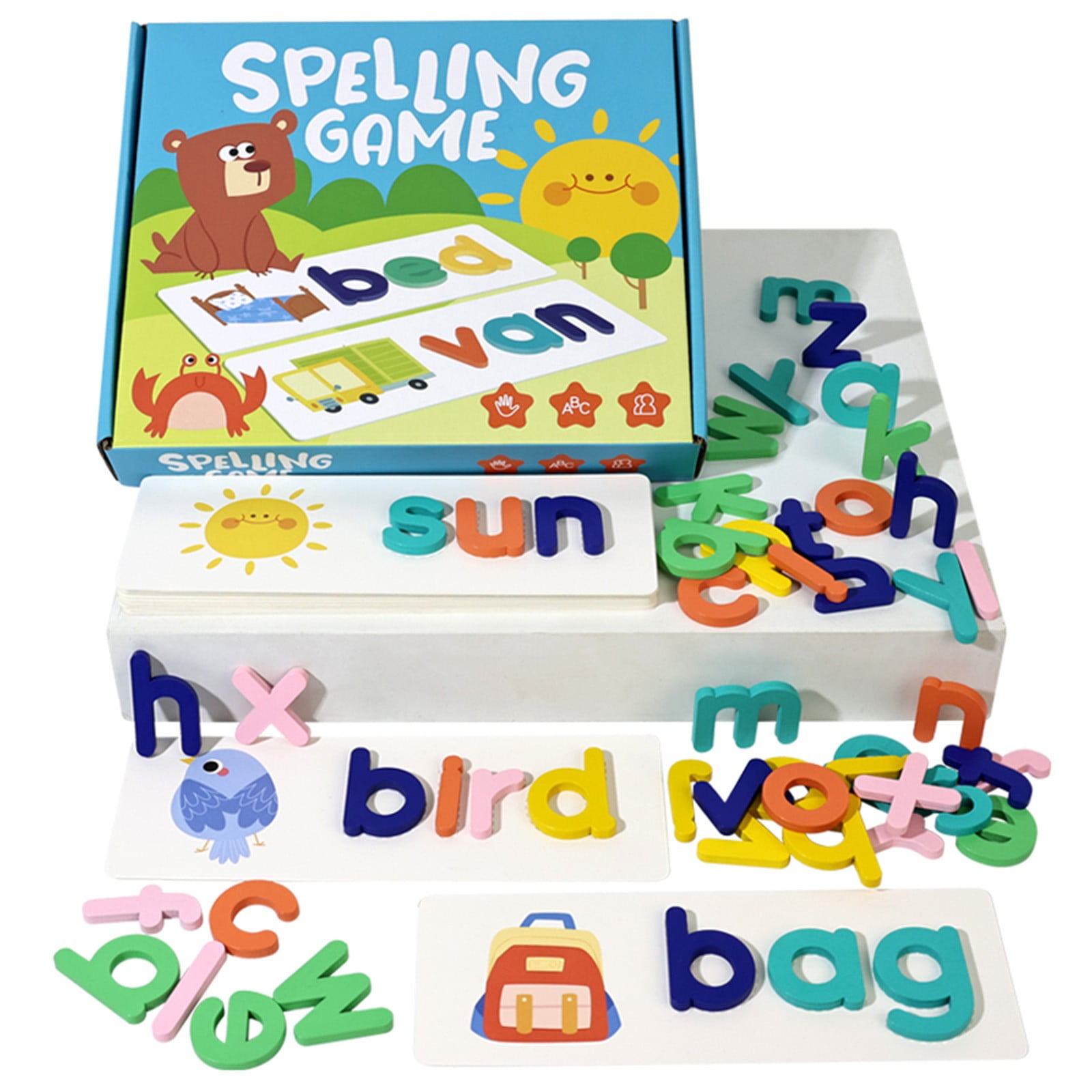 BUTOMKY See and Spell Learning Toys - ABC Alphabet Matching Letter Game ...