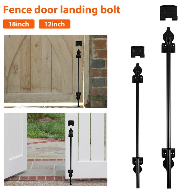 BUTORY 12 Inch Cane Bolt Gate Drop Rod Heavy Duty Gate Hardware, Wooden ...