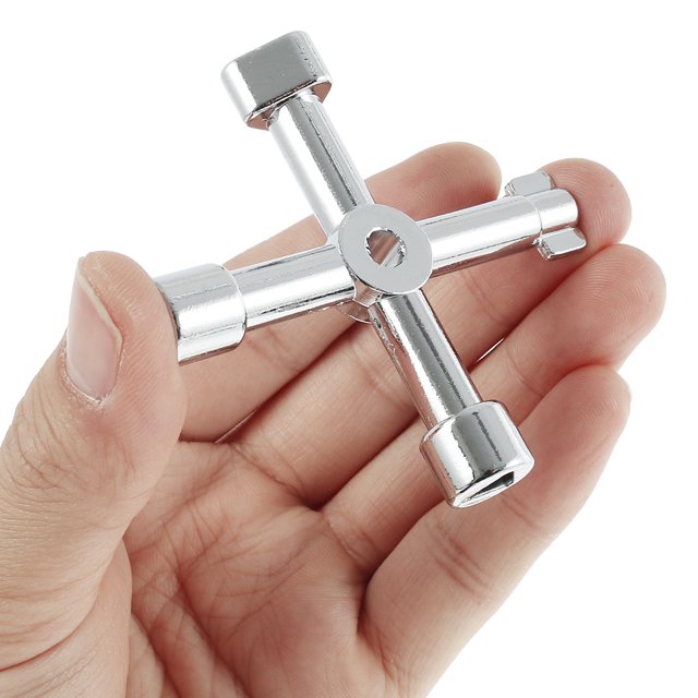 BUTORY 4 Way Utility Key for Electric Gas Meter Cabinet, Multi-function ...