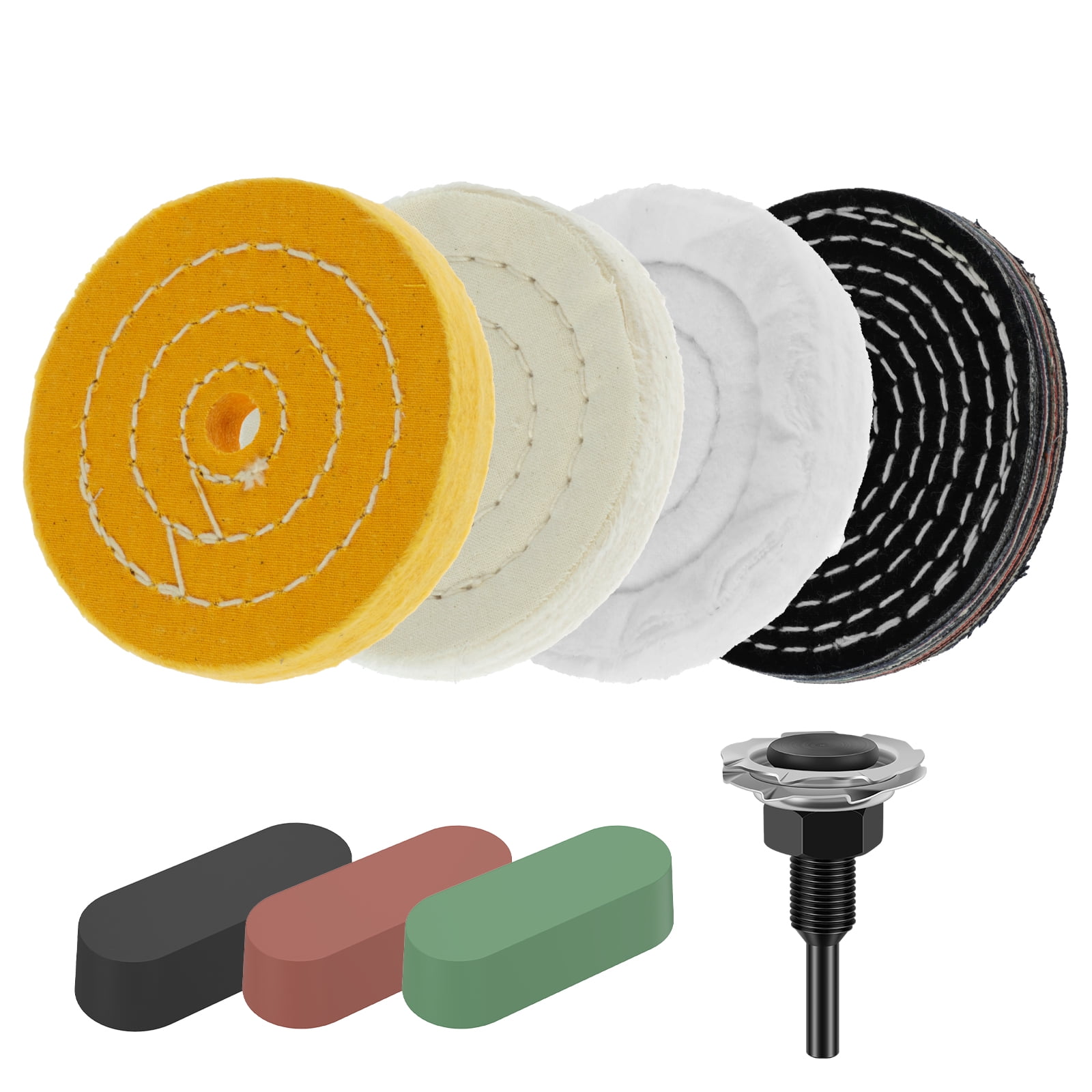 BUTORY Buffing Polishing Wheel Kit Reusable Polishing Compound Kit with ...