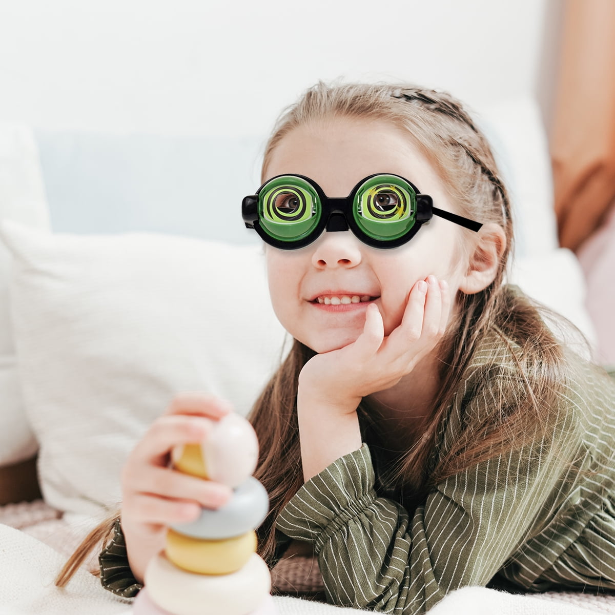 BUTORY Funny Prank Glasses Toys Creative Kids Party Pranks Glasses ...