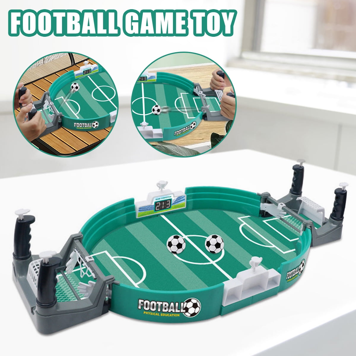BUTORY Mini Tabletop Soccer Game Kit Early Educational Football Table ...