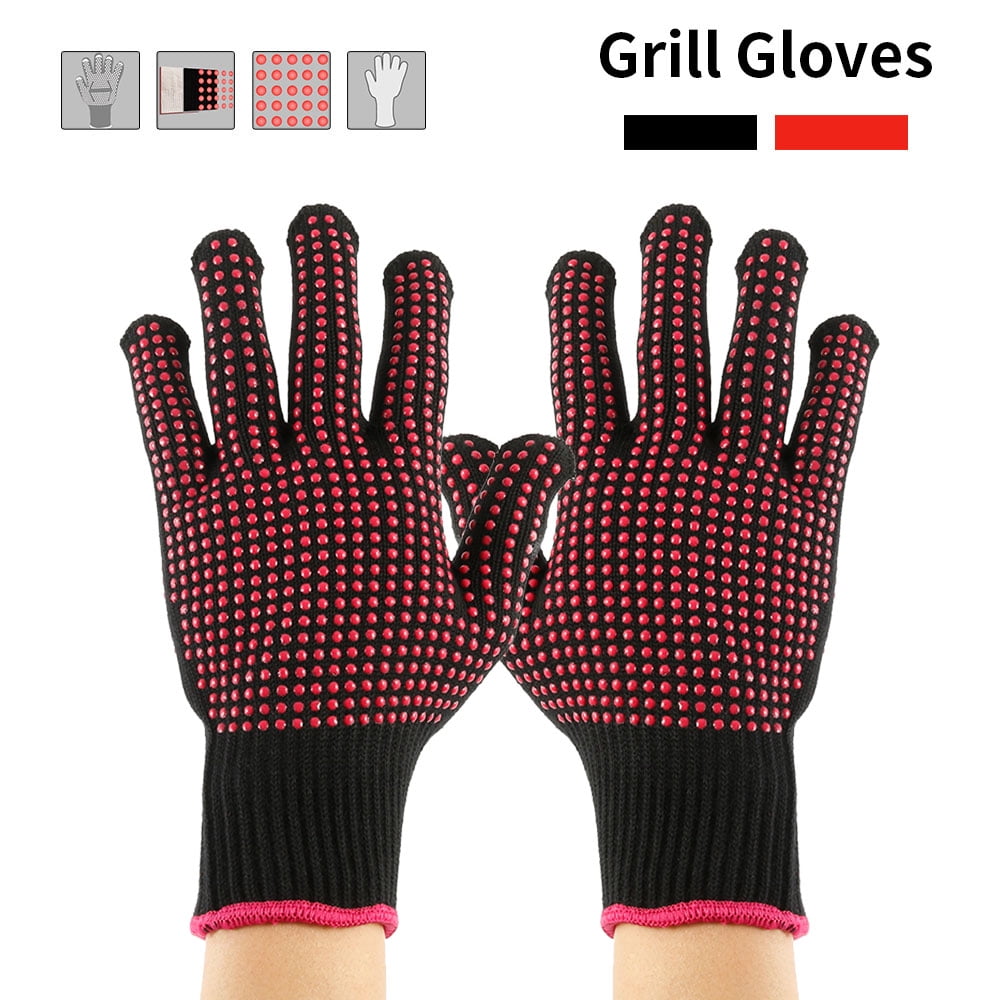 BUTORY Professional Heat Resistant Gloves, Thermal Protection for Hair ...