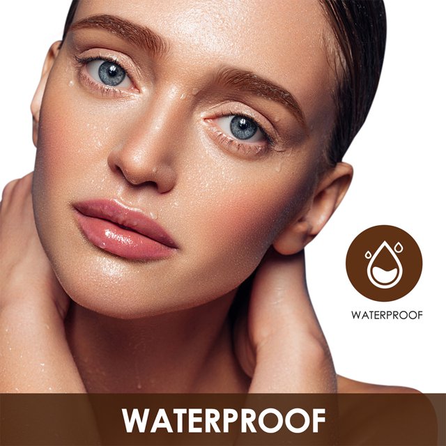 BUTORY Waterproof Eye Brow Stamping Set with 10 Reusable Brow Stencils ...