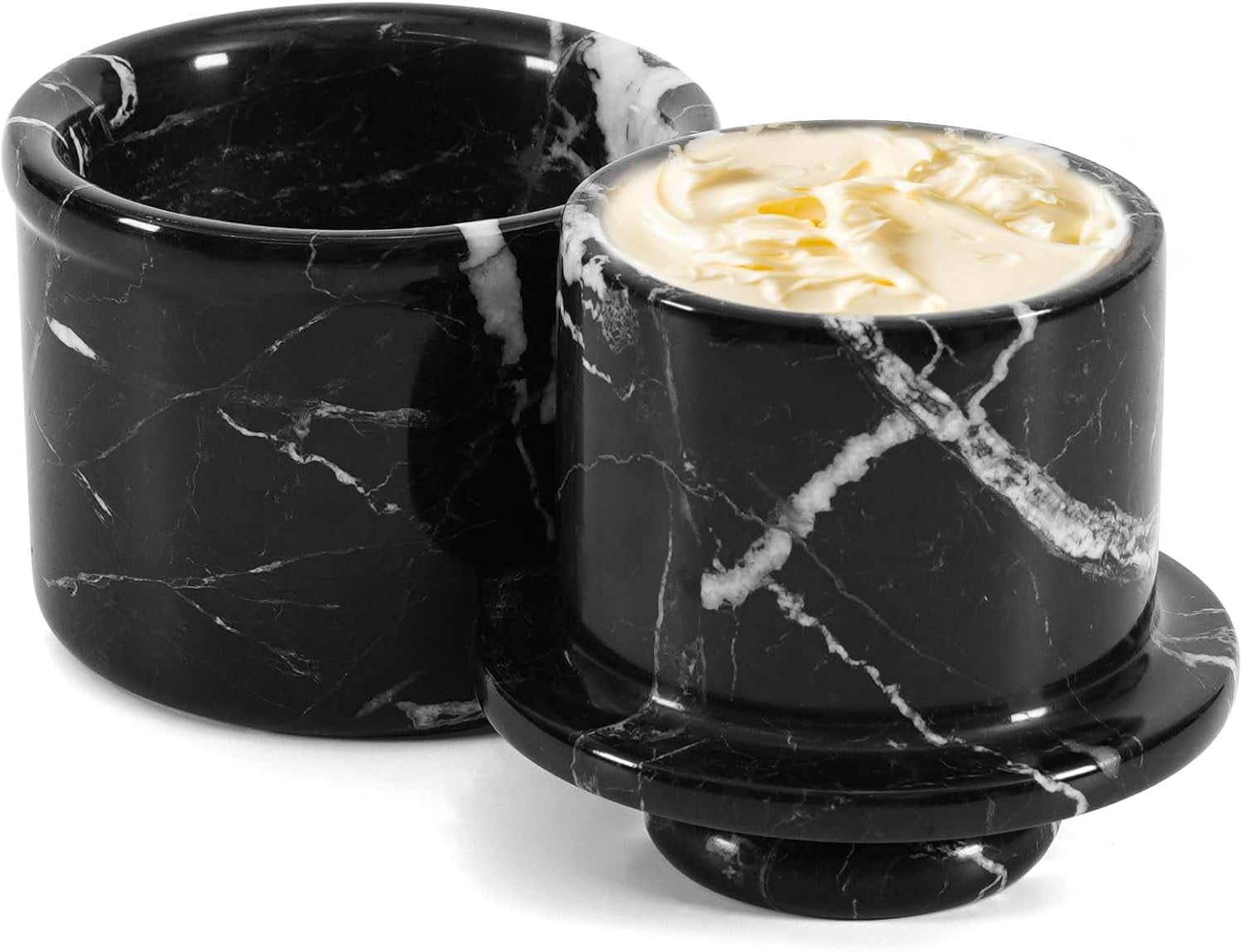 Customer reviews for Radicaln Black Marble Butter Keeper with Lid 4.25 ...