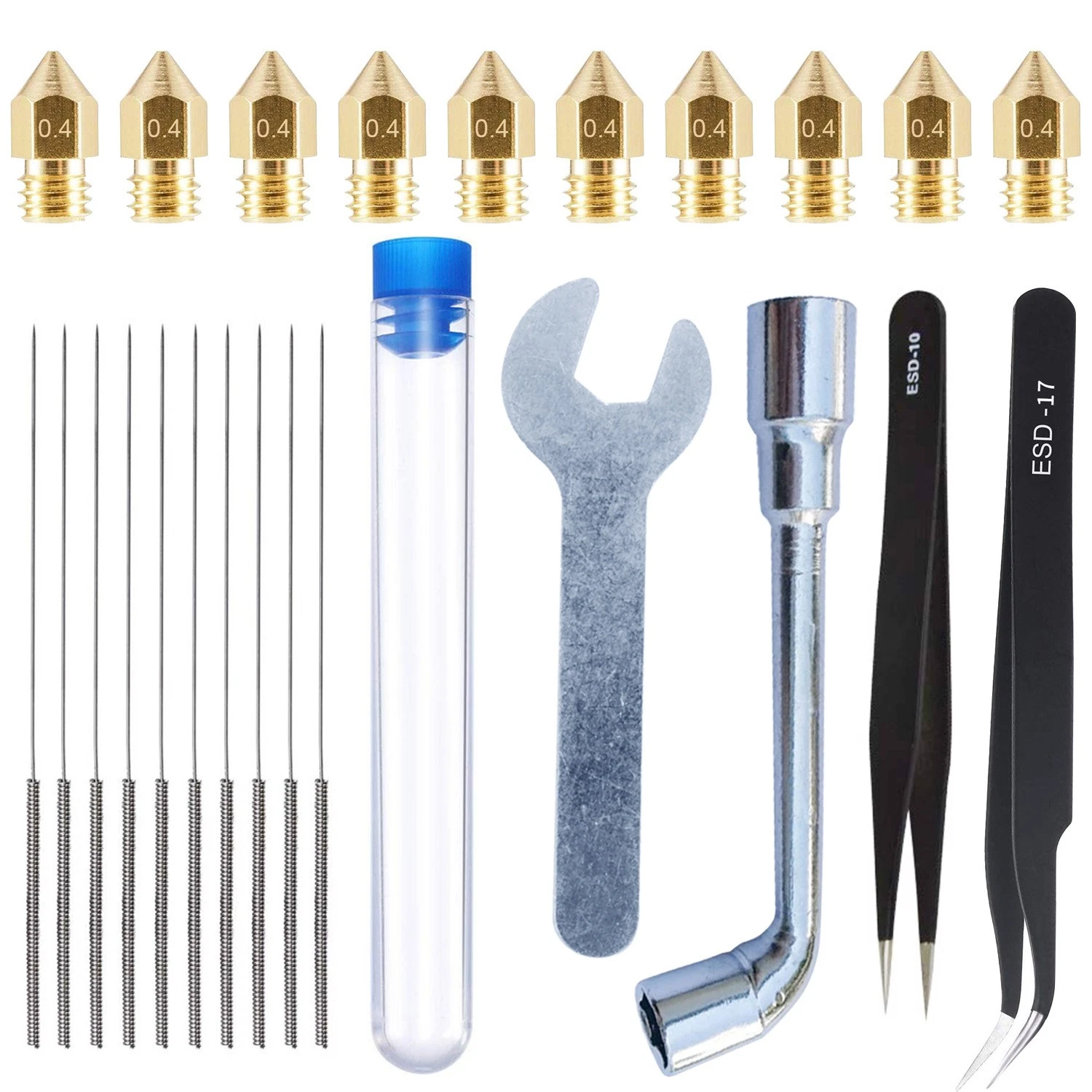 BUTTERFLY- 3D Printer Extruder Nozzle Cleaning Tool Kit Durable For Cr ...