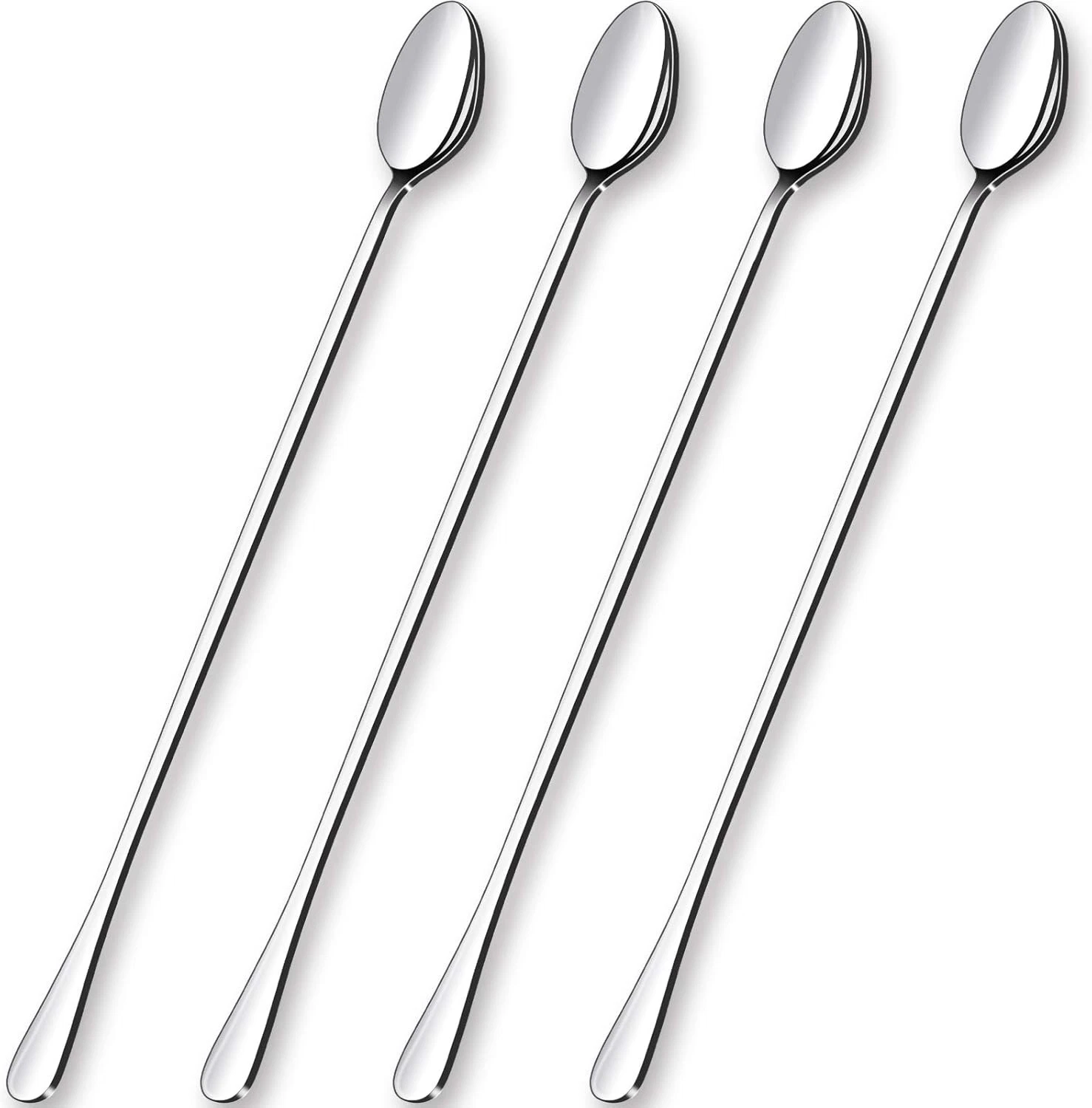BUTTERFLY- 4Pc Long Handle Stainless Steel Mixing Ice Cream Coffee ...