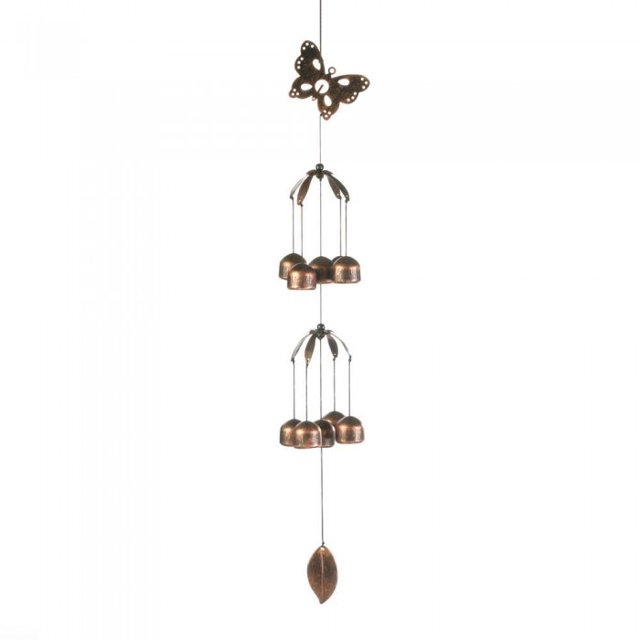 Butterfly Double Tier Bell Wind Chimes - Walmart.com