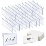 BUTTERFLY- Meetory 50 Pcs Clear Plastic Label Holders For Wire 6Cm X ...