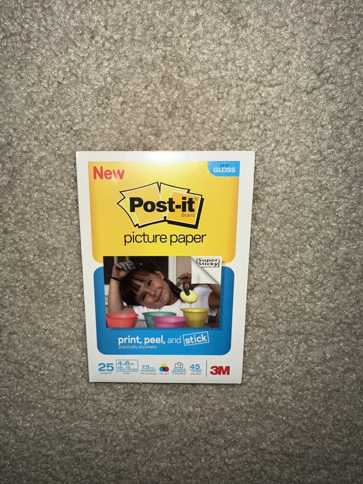 BUTTERFLY- Post-It Picture Paper - Print Peel & Stick Semi-Gloss 25 ...