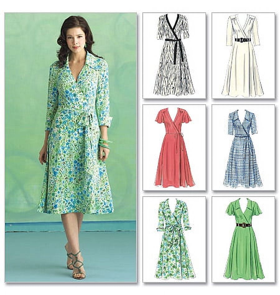 BUTTERICK PATTERNS B5030 Misses' Dress, Belt and Sash, Size FF (16-18 ...