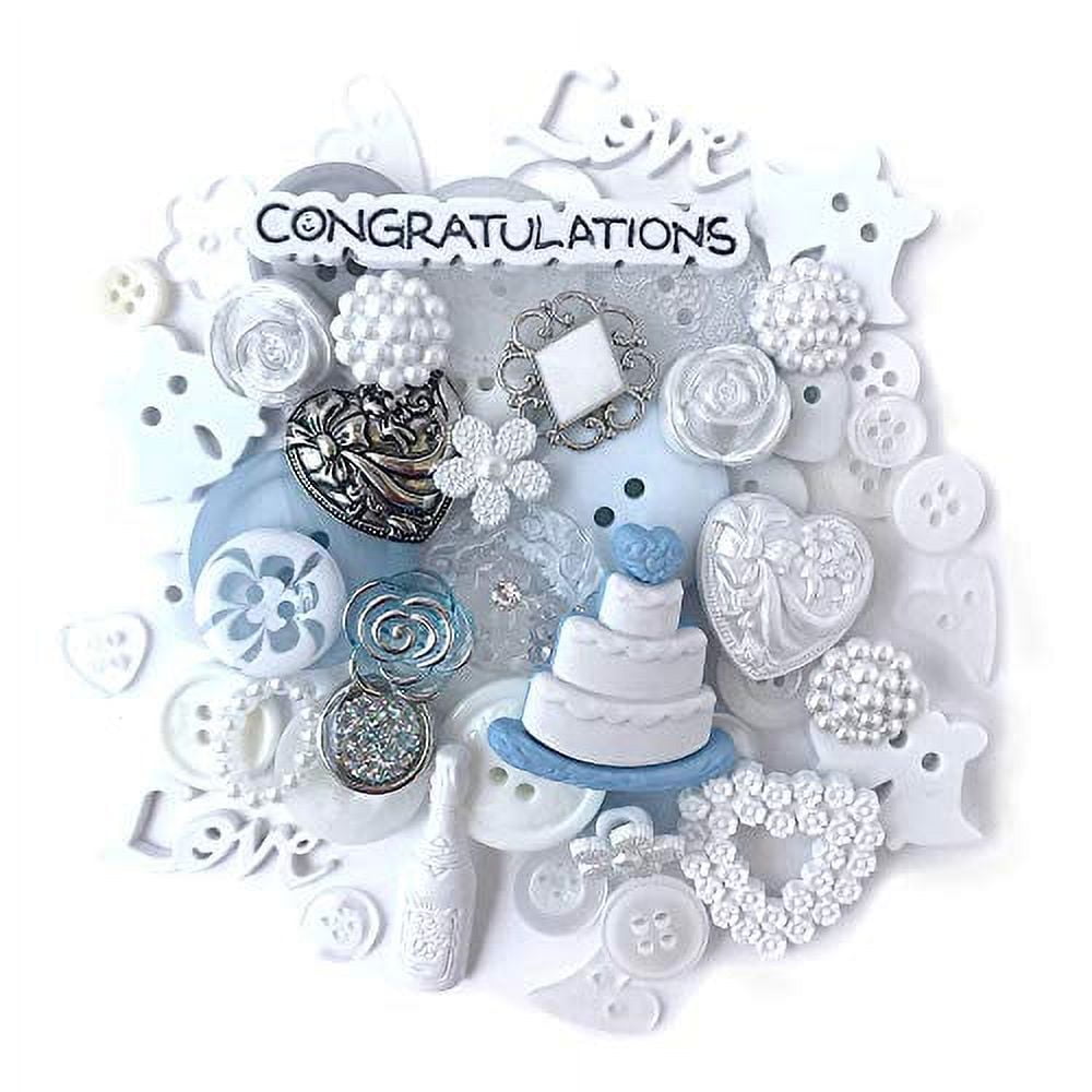 BUTTONS GALORE 50+Wedding Bridal Buttons for Sewing & Crafts - Walmart.com
