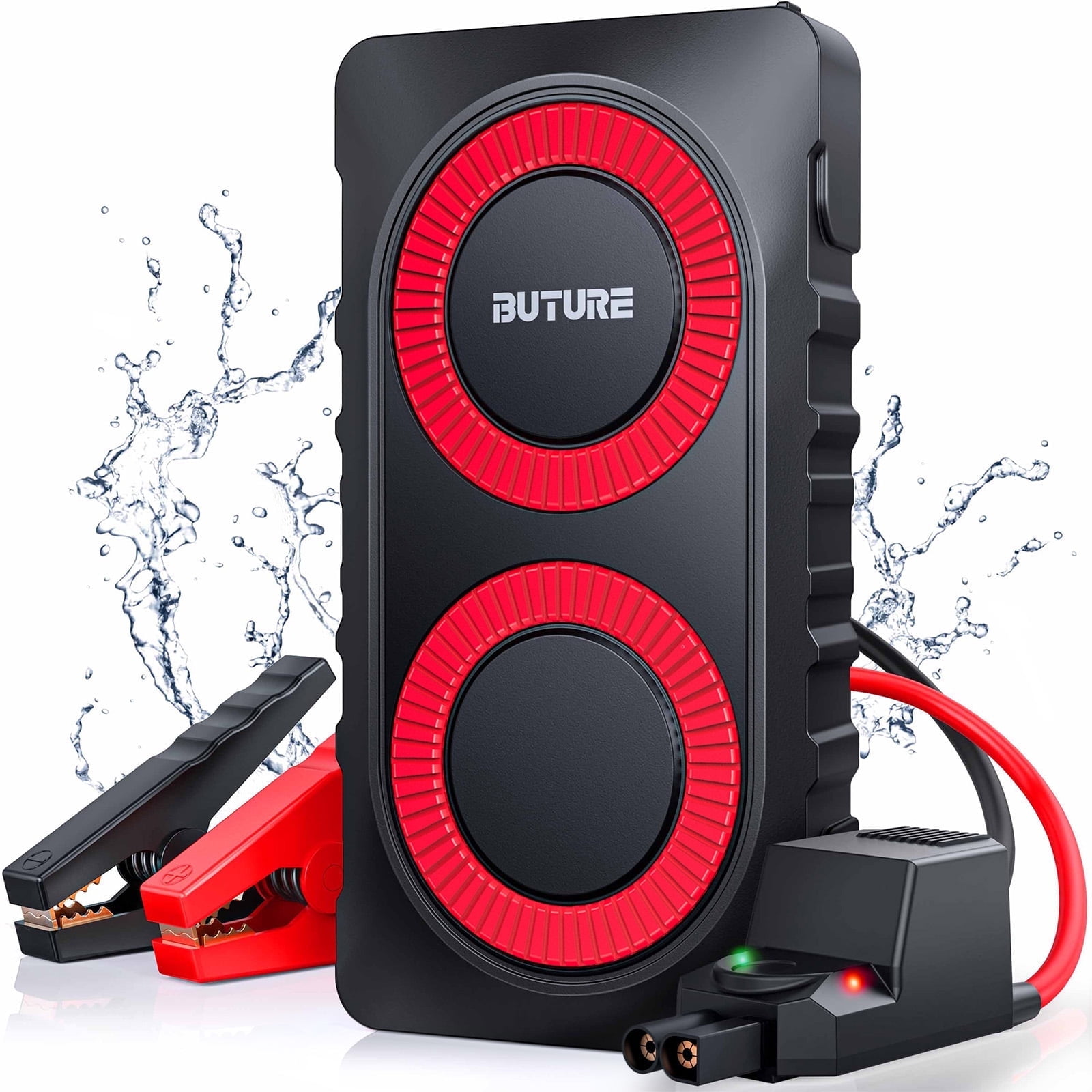 BUTURE 2000A Peak Car Jump Starter, 12800mAh Portable Battery Pack ...