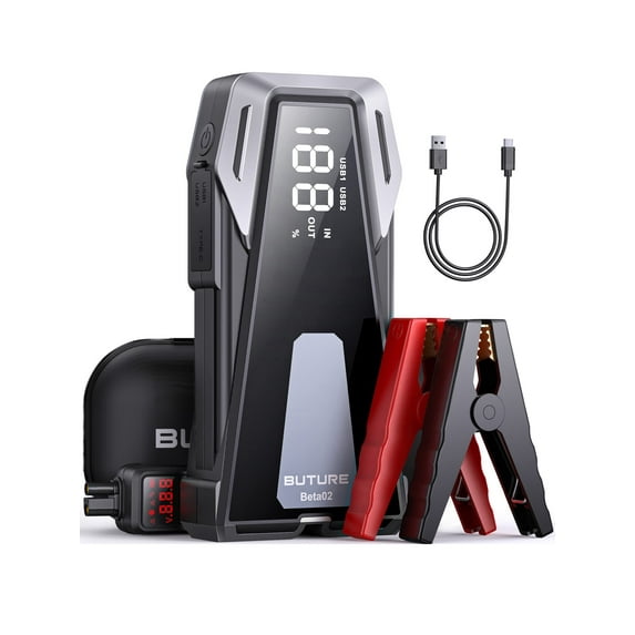 BUTURE Car Jump Starter 2500A Automotive Battery Charger Car Starter ...
