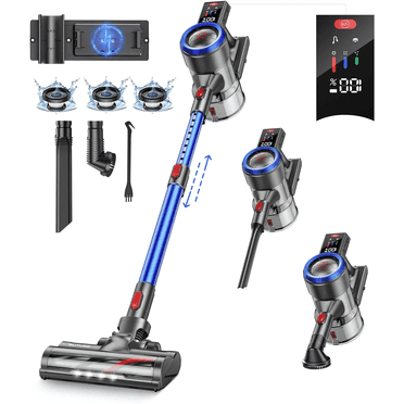 Buture Pro Cordless Vacuum Cleaner 55Mins Stick Vacuum Lightweight for ...