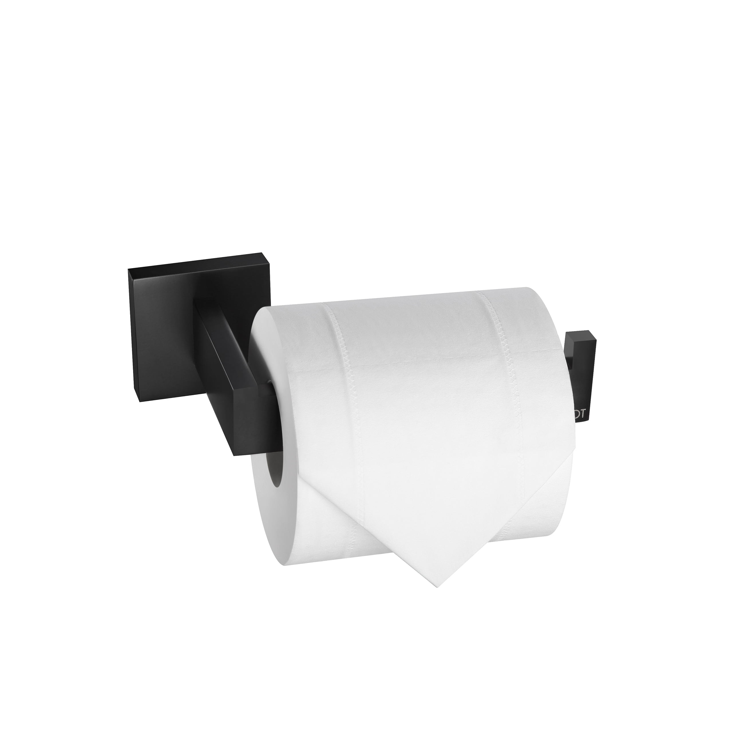 BUVELOT Black Toilet Paper Holder, Modern Style Square Toilet Tissue ...