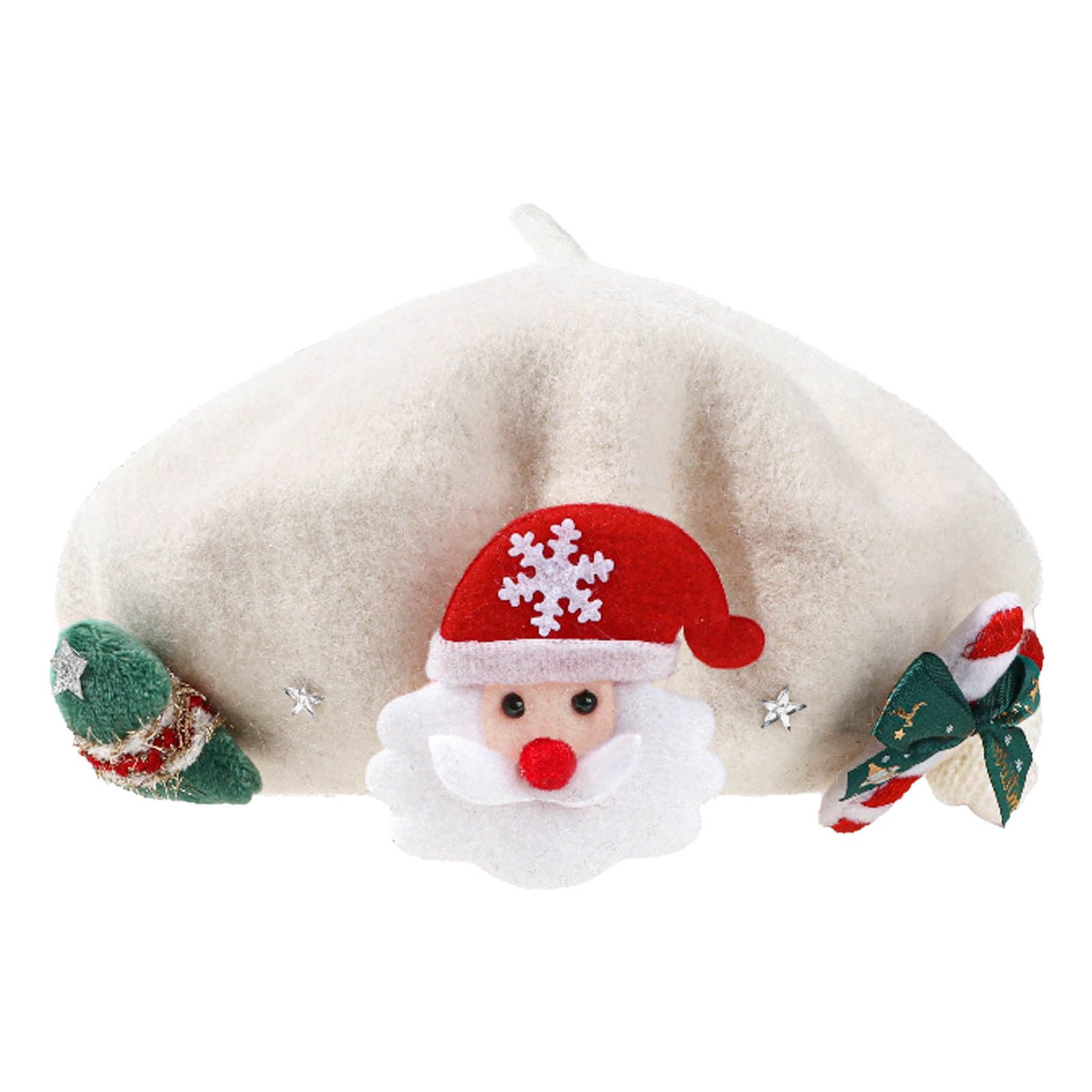 BUWTTED Christmas Hat Unisex Holiday Winter Warm Vintage Pattern Caps ...