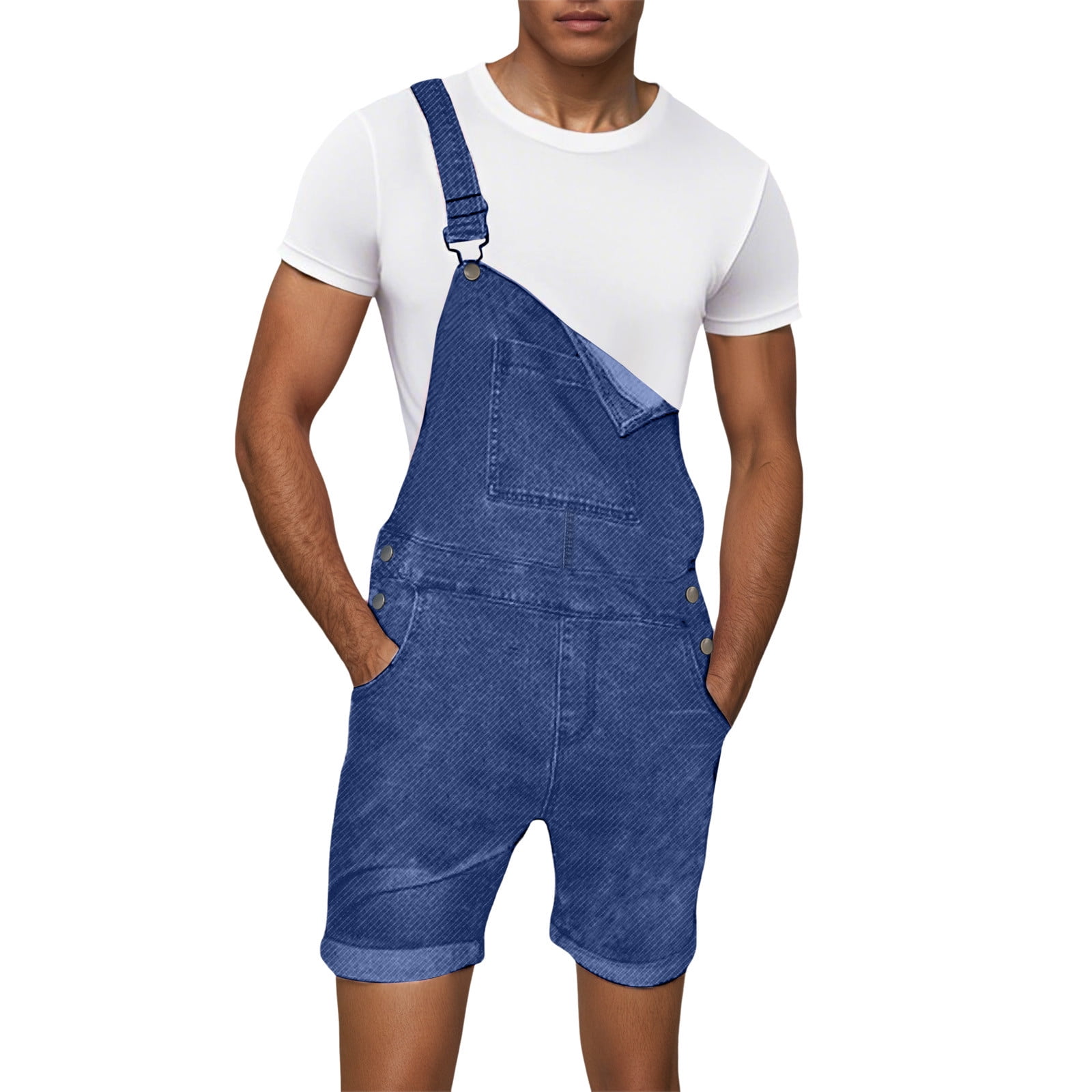 BUWTTED Overalls for Men Work Utility Coveralls Fashion Bib Romper ...