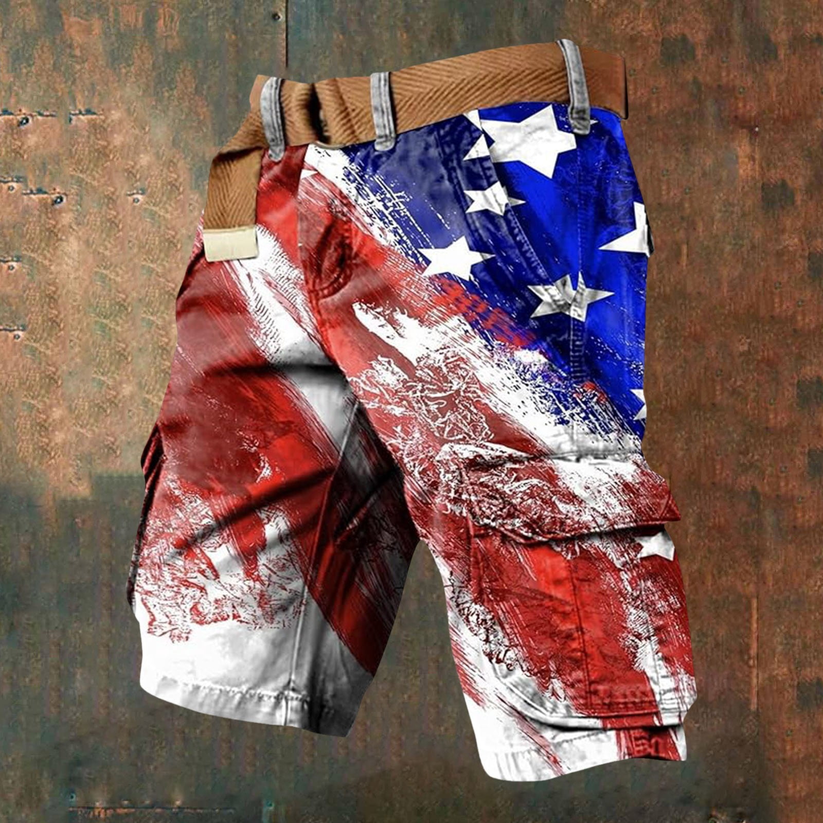 BUWTTED Pants for Men Cargo Shorts with Print Outdoor Adventure Hiking ...