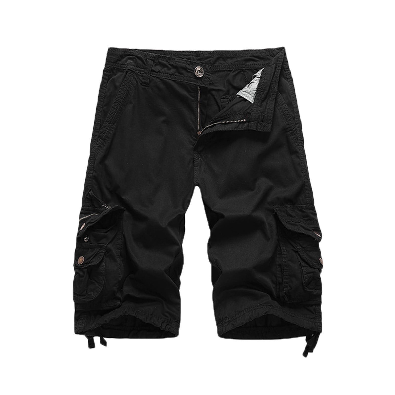 BUWTTER Men's Shorts Casual Cargo Big Tall Relaxed Fit Pocket Work ...