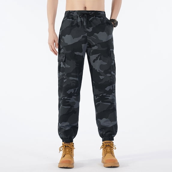 BUWTTER Men’s Tactical Cargo Pants Slim Fit Durable Ripstop Military ...