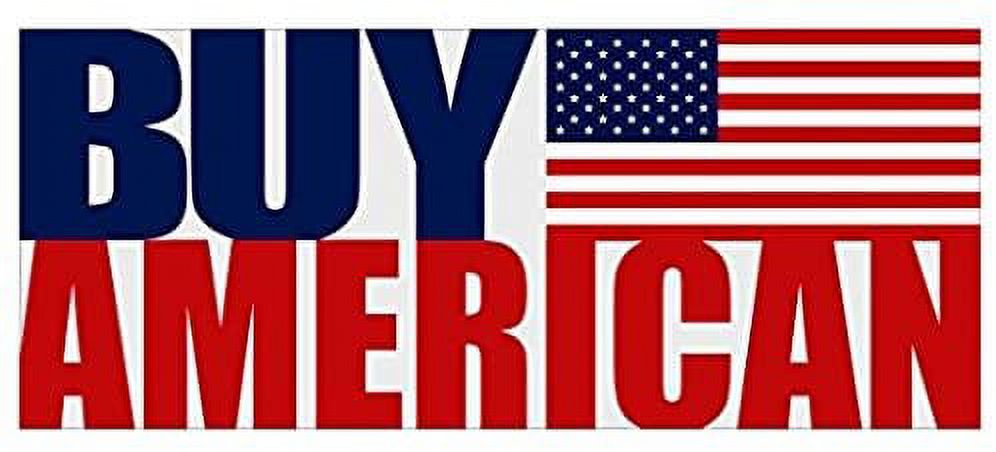 BUY AMERICAN Bumper Sticker (usa made decal)- Sticker Graphic Decal ...