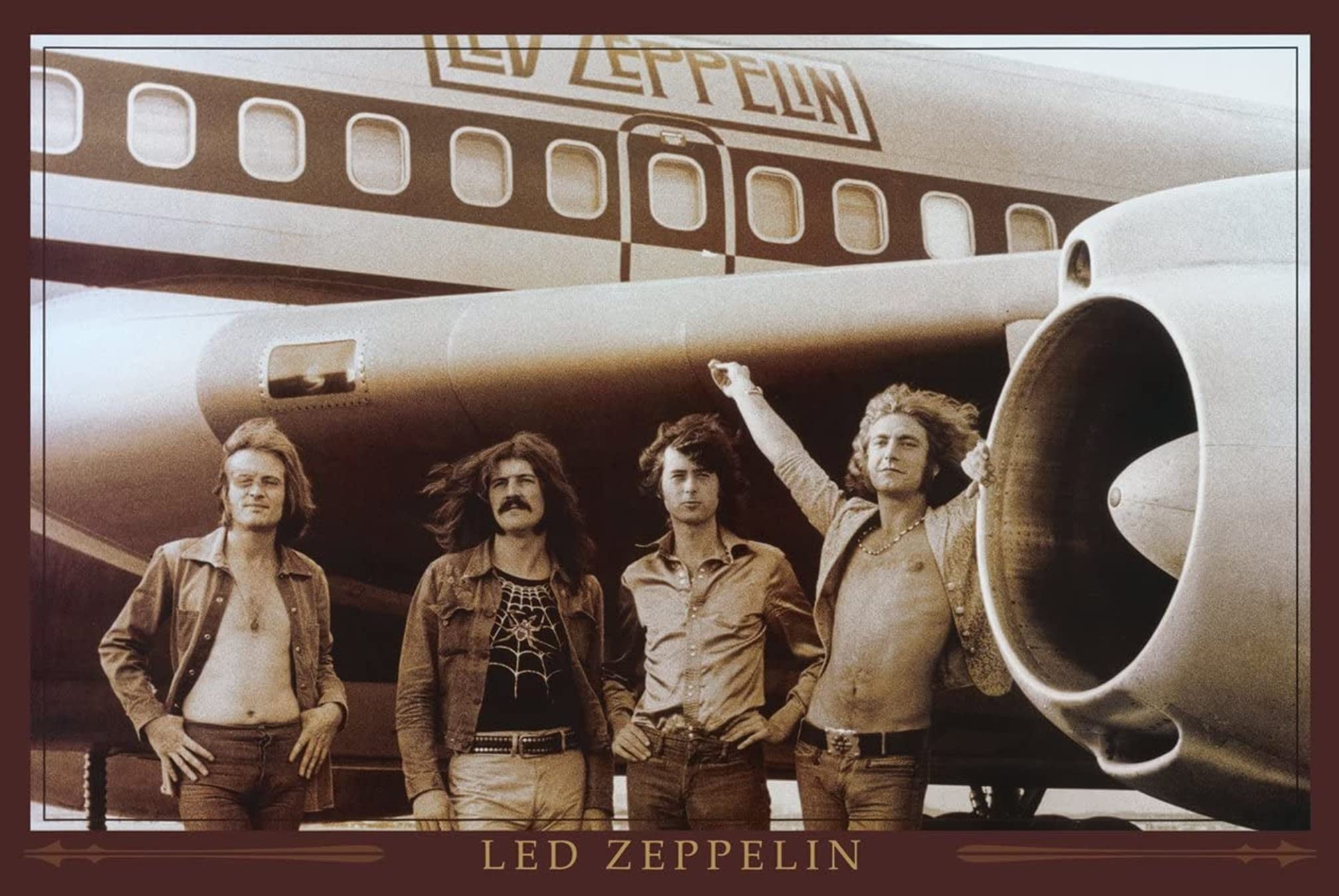 BUY ART FOR LESS Officially Licensed Led Zeppelin The Starship Airplane ...