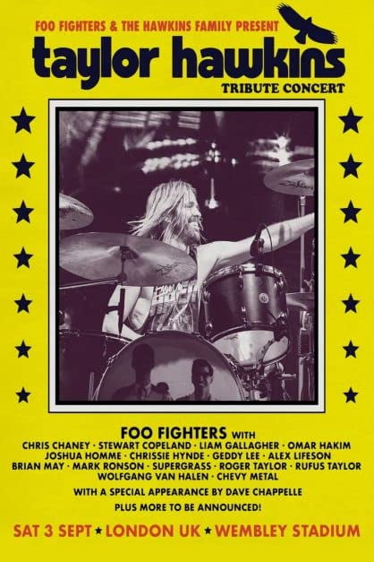 BUY ART FOR LESS Officially Licensed Taylor Hawkins Tribute Concert 24 ...