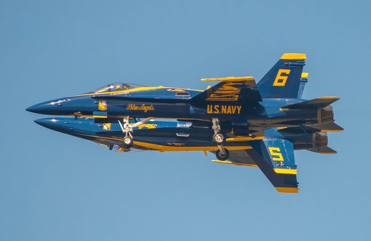 BUY ART FOR LESS Officially Licensed WC001 Blue Angels Airplane Stunt ...