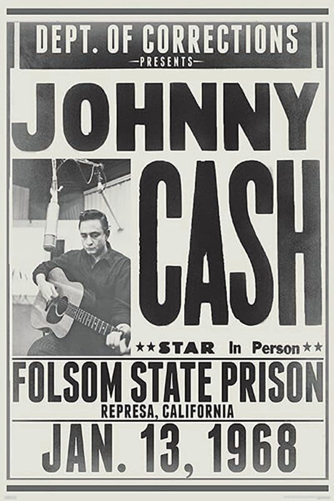 BUY ART FOR LESS Johnny Cash Department of Corrections Folsom State ...