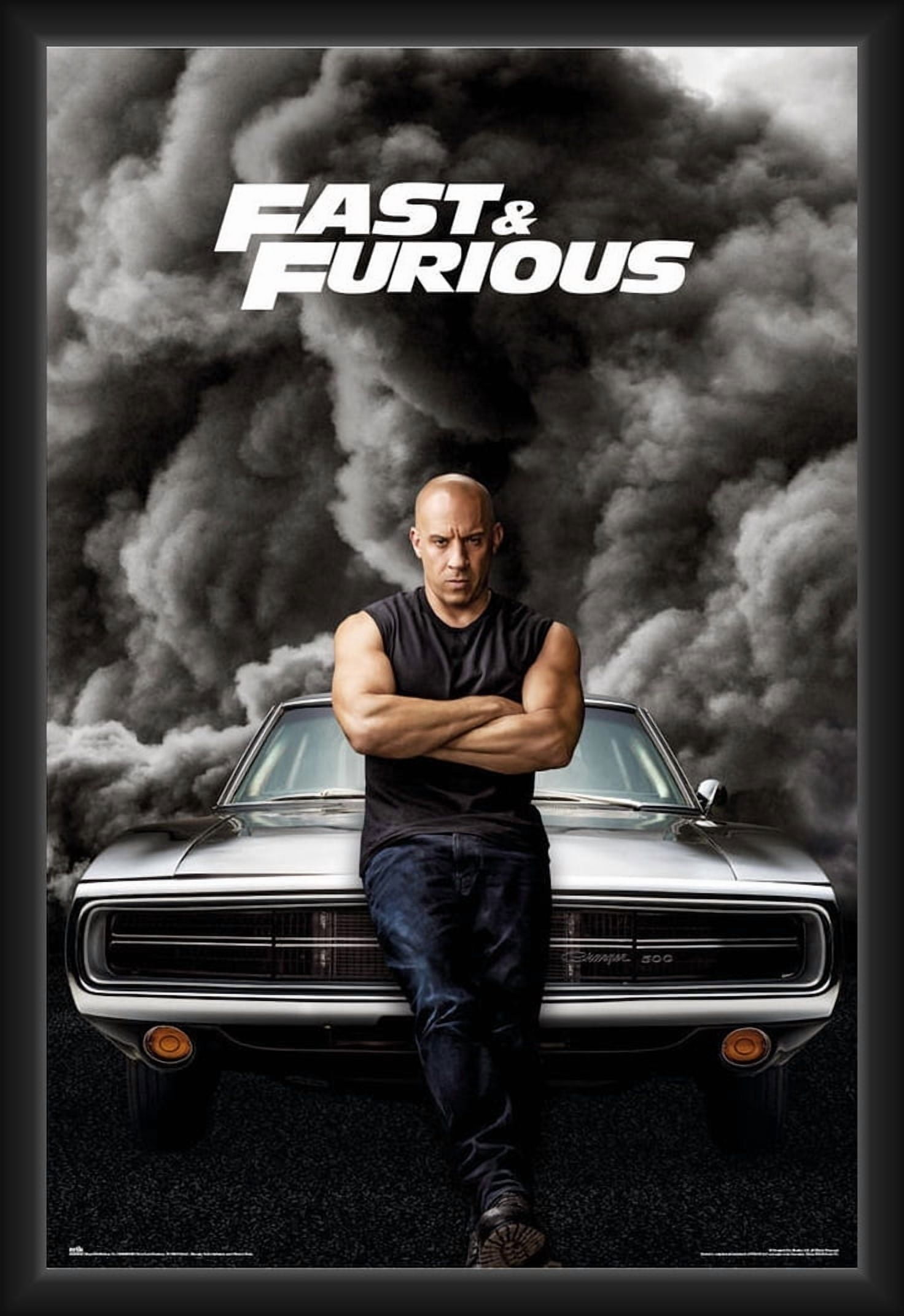 BUY ART FOR LESS Officially Licensed Fast & Furious - Smoke - Framed ...