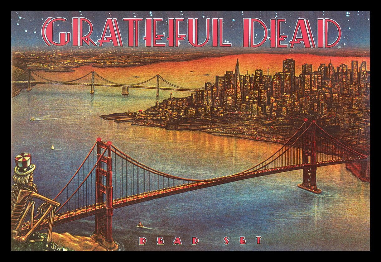 BUY ART FOR LESS Officially Licensed Grateful Dead Dead Set 24 x 36 ...