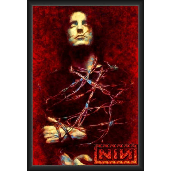 BUY ART FOR LESS Officially Licensed Nine Inch Nails - Barbed Wire ...